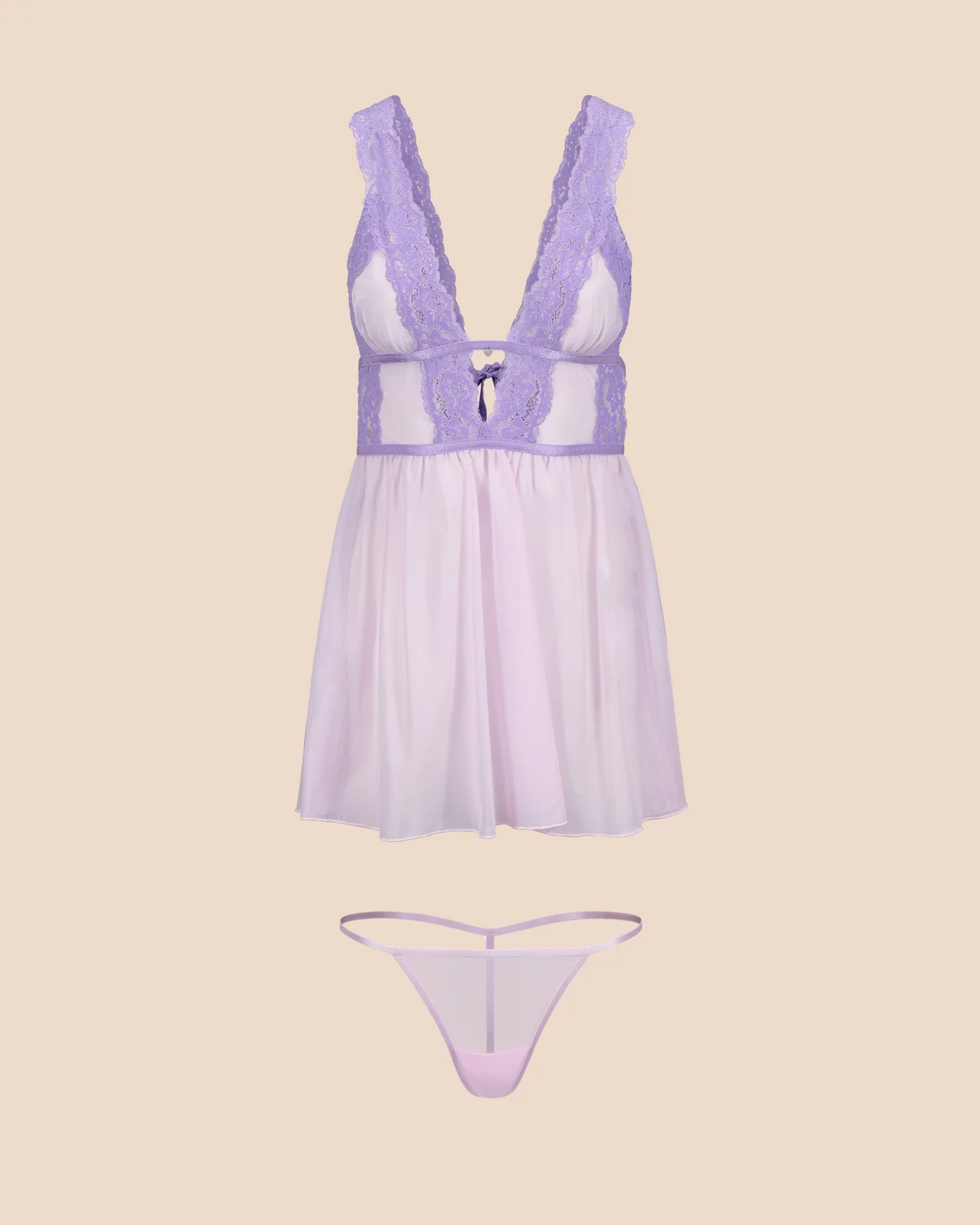 Adalee Light Purple Plus Babydoll, 2X-4X | Adore Me