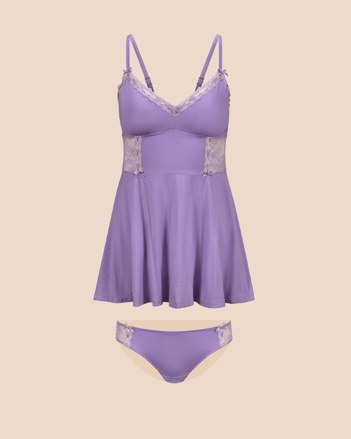 Hilda Medium Purple Babydoll, XS-XL | Adore Me