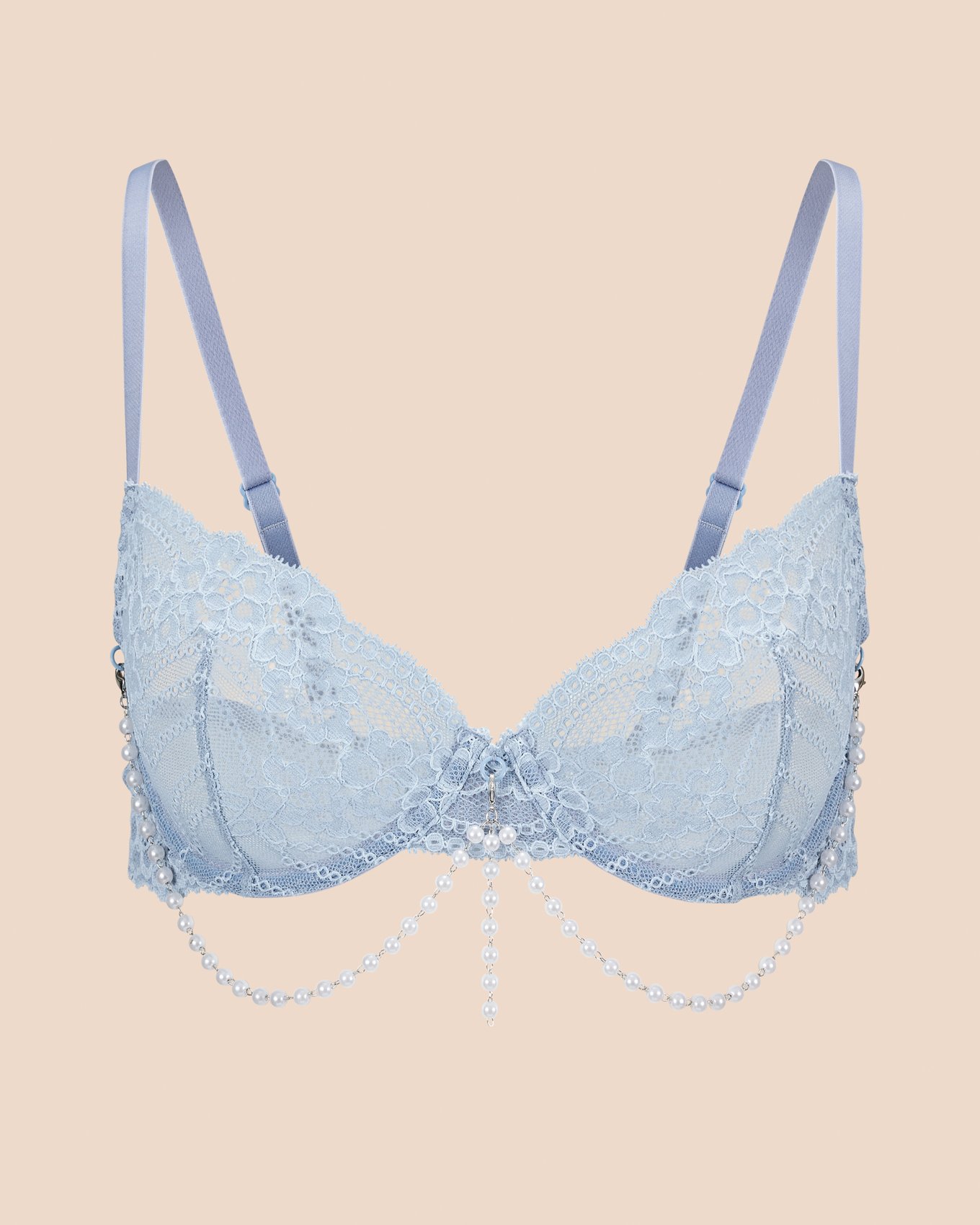 Nixie Medium Blue Unlined Bra, 30A-46DDD | Adore Me