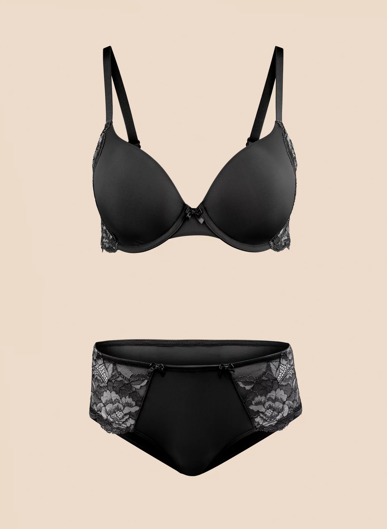 Paxton Black Full Coverage Contour, 30B-34A | Adore Me