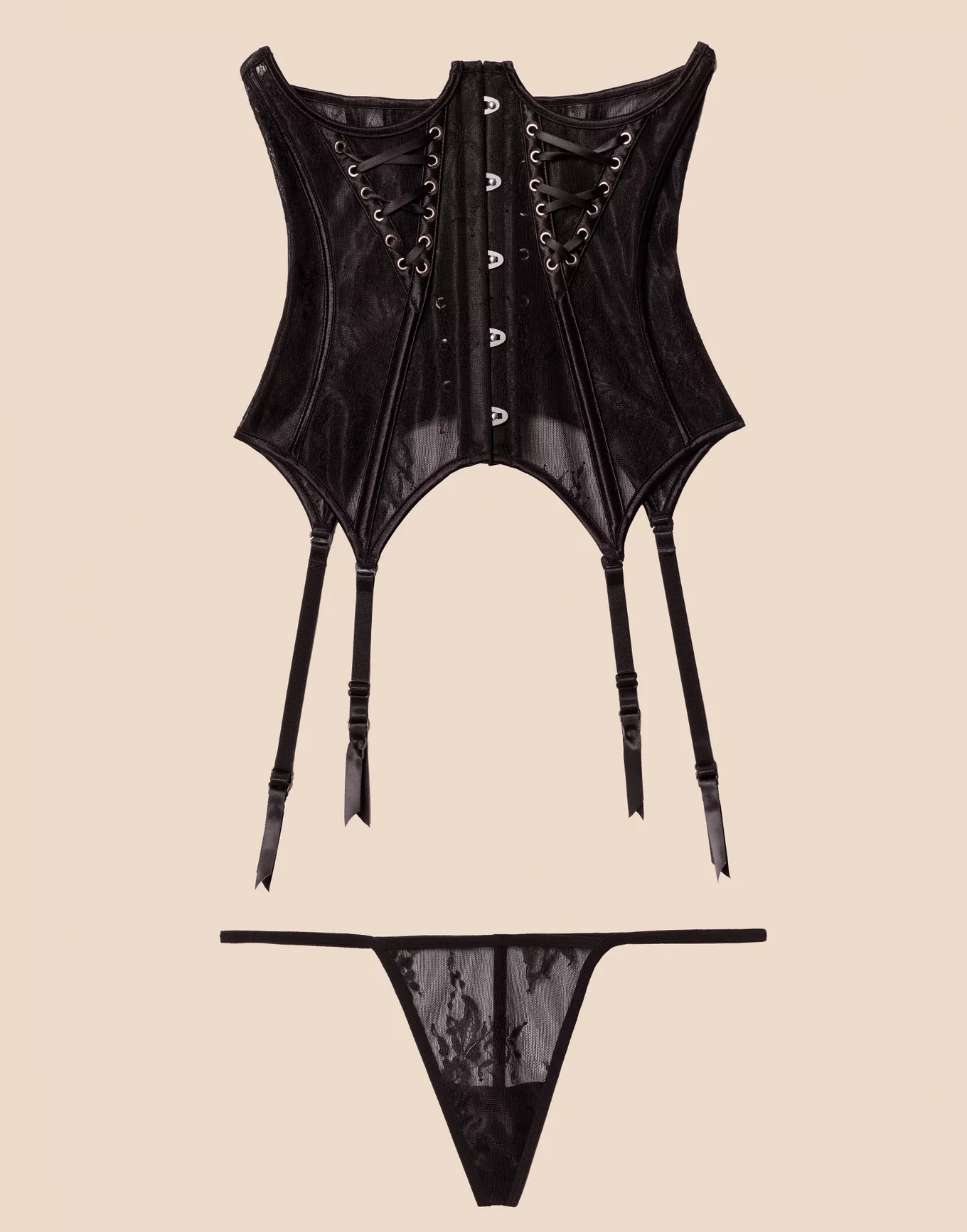 Alice Black Underbust Corset, XS-XL | Adore Me