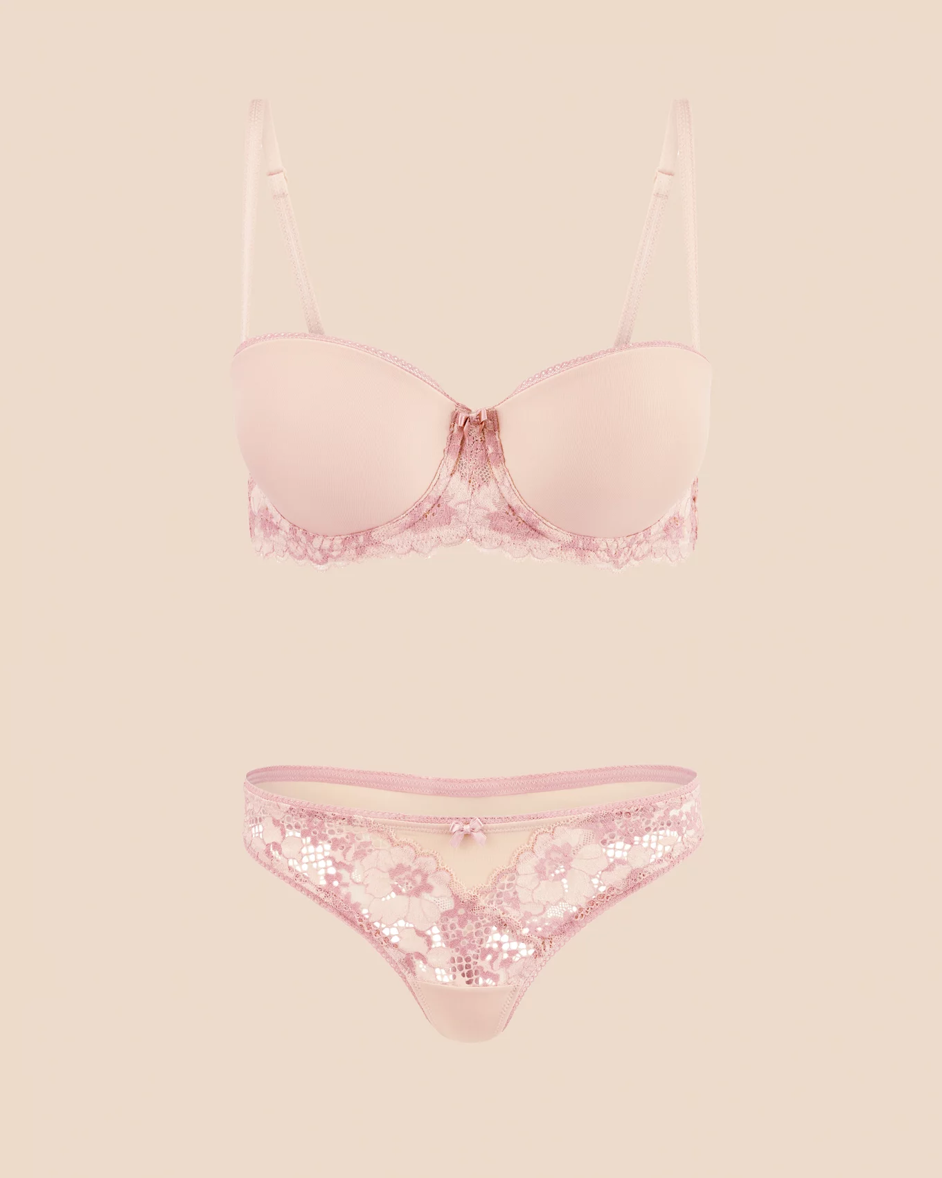 Kendil Medium Beige Strapless Push Up Balconette, 32B-38DD | Adore Me