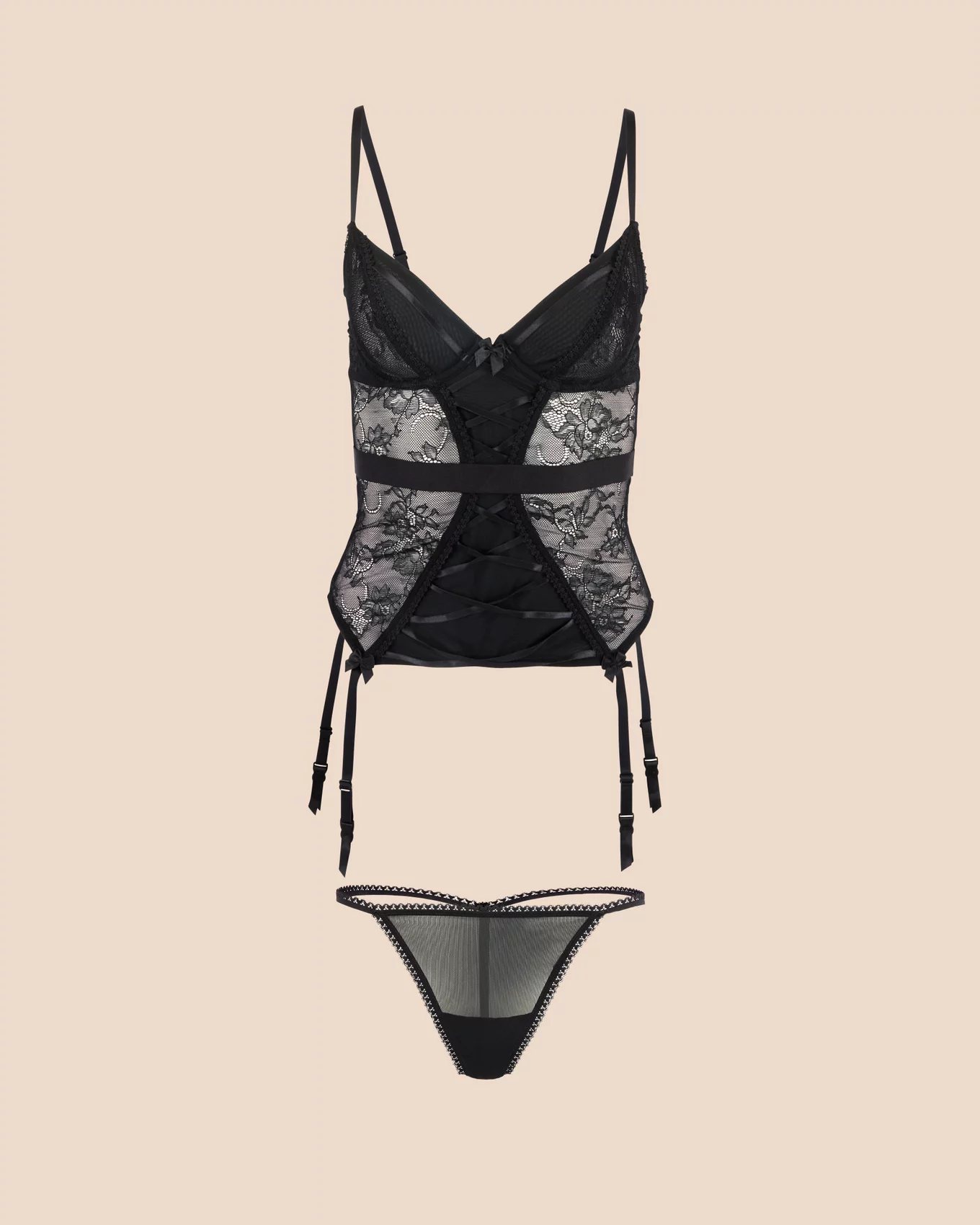 Andra Black Bustier, 30B-38DD | Adore Me