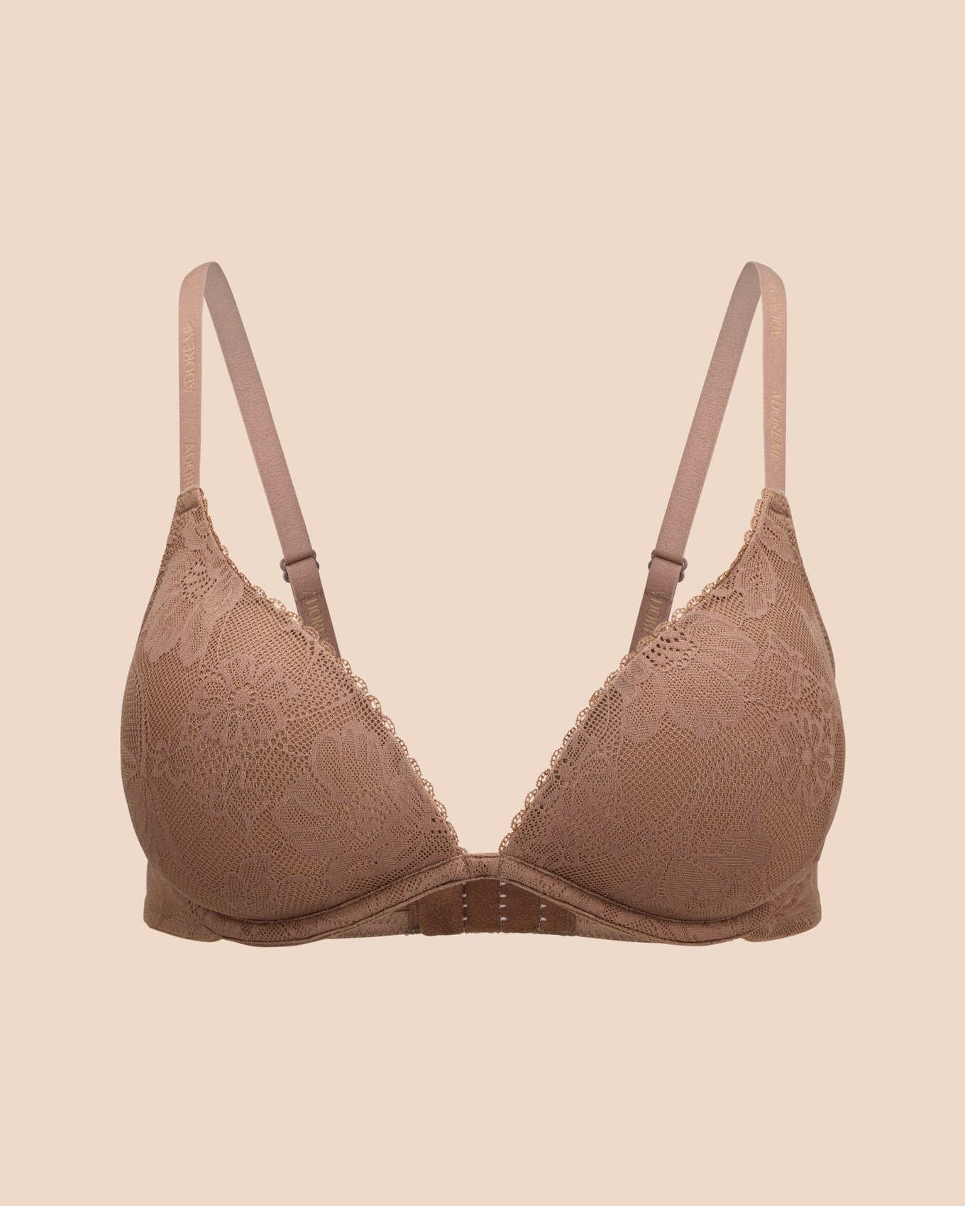 Maren Medium Beige Push Up Plunge Bra, 32D-38D | Adore Me