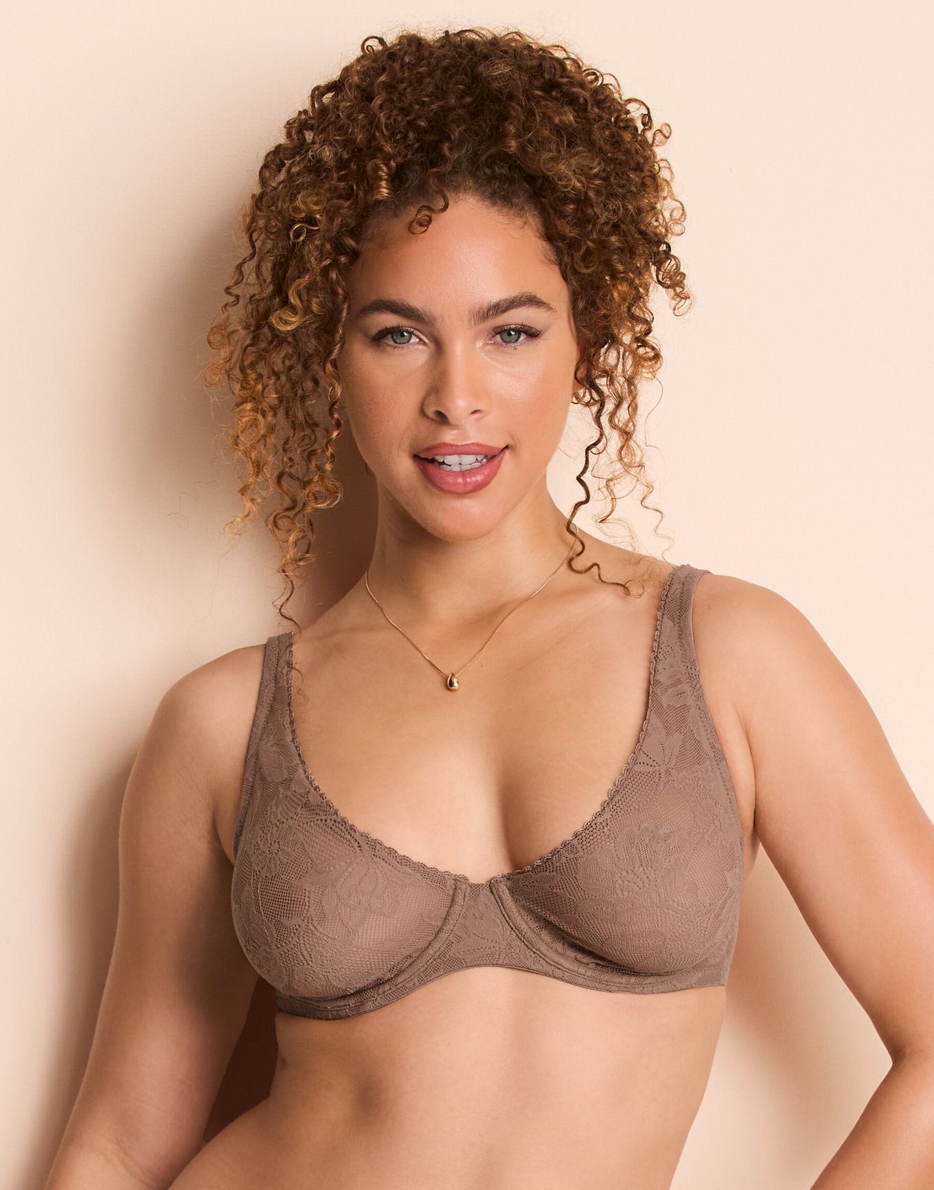 Winona Medium Beige Unlined Full Coverage Bra, 32A-32C | Adore Me