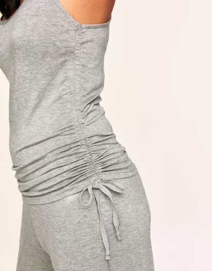 Alania Gray Tank and Pants Set | Adore Me